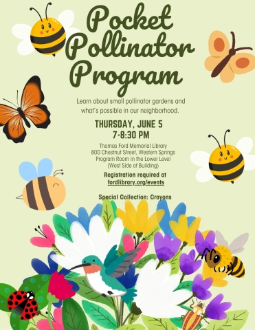 Pocket Pollinator Program | Thomas Ford Memorial Library